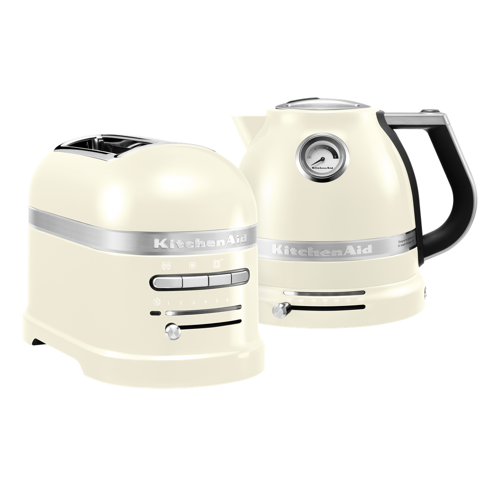 ARTISAN BREAKFAST SET (2-SLOT TOASTER) - Almond Cream | KitchenAid UK