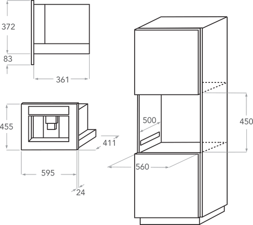INTEGRERET KAFFEMASKINE 60 CM | KitchenAid DK