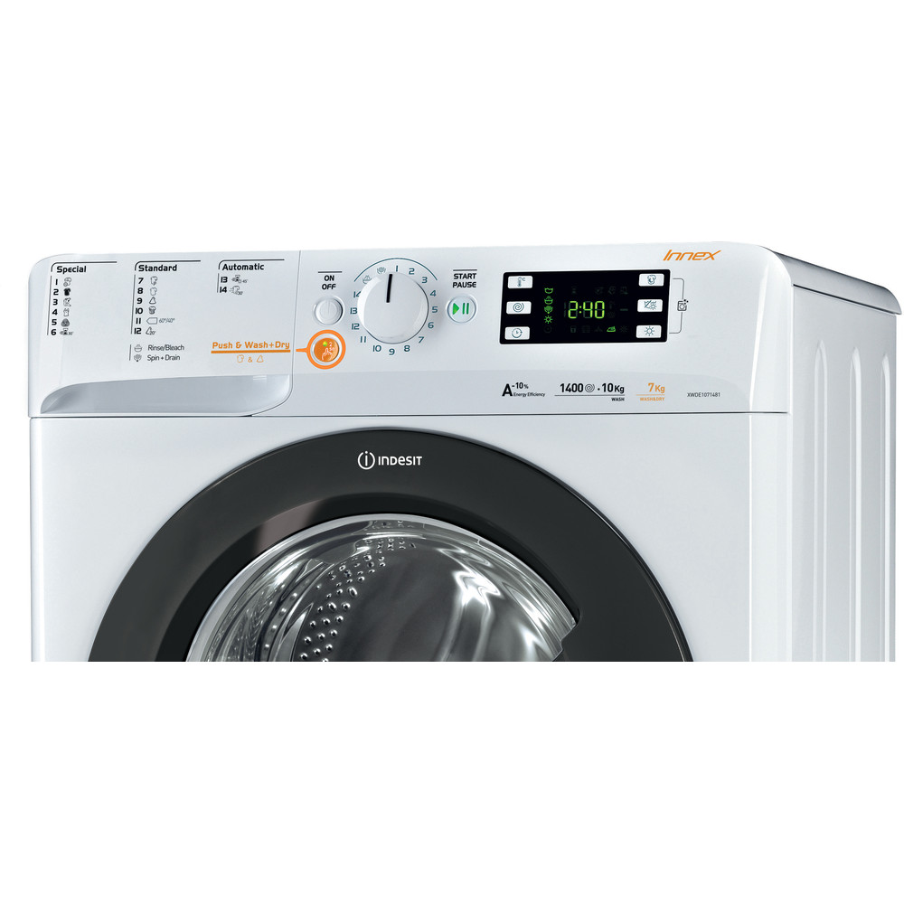 Lavante-séchante posable Indesit : 10 kg