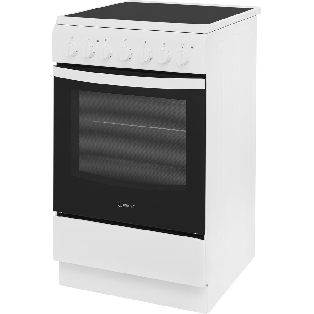 Отдельно стоящая электрическая плита Indesit: 50 см - IS5V4PHW RU