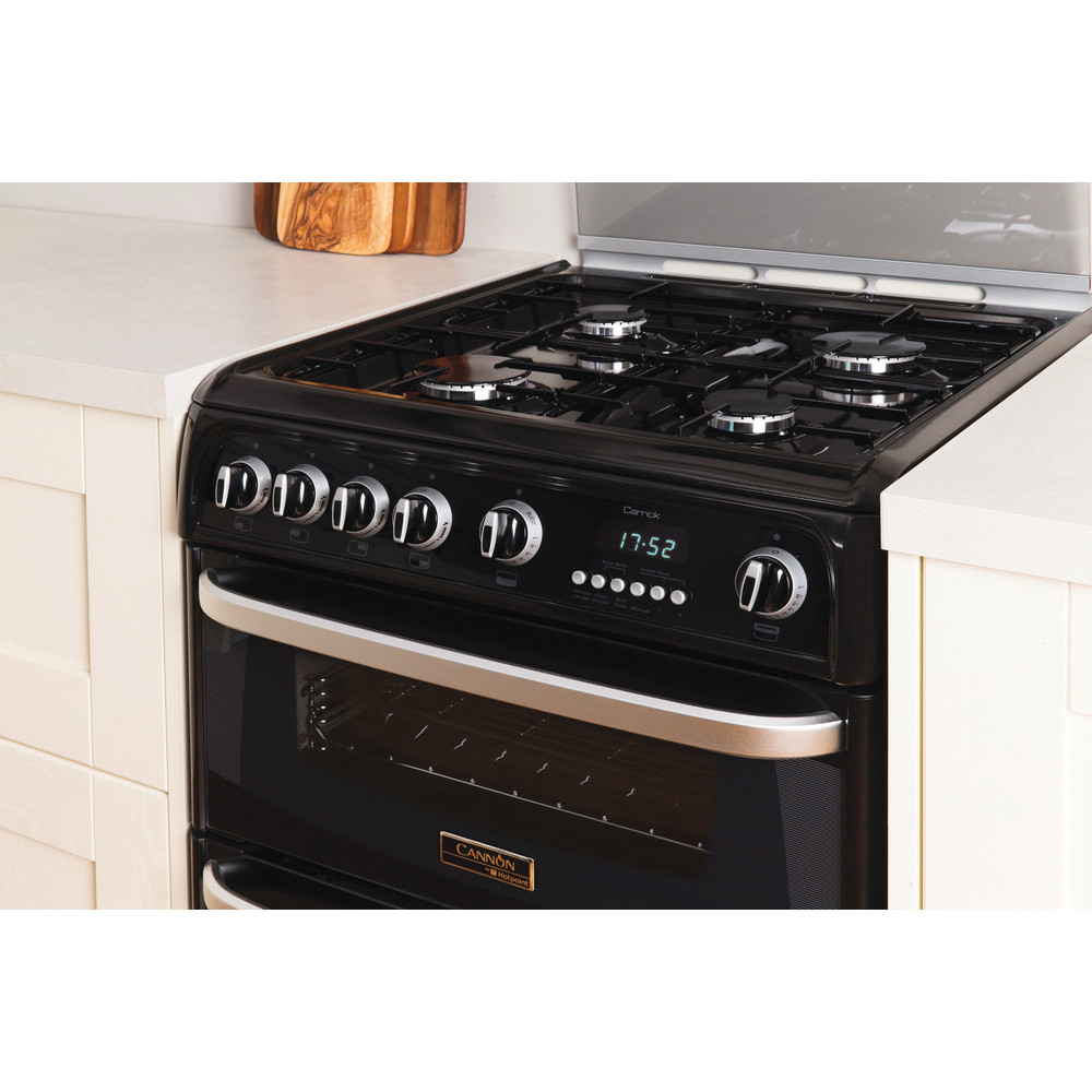 Hotpoint gas freestanding double cooker: 60cm - CH60GCIK | Hotpoint